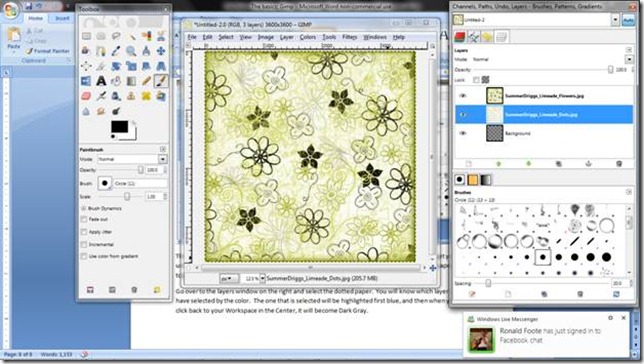Making a Digital Scrapbook Page for Beginners: Making a Page in Gimp